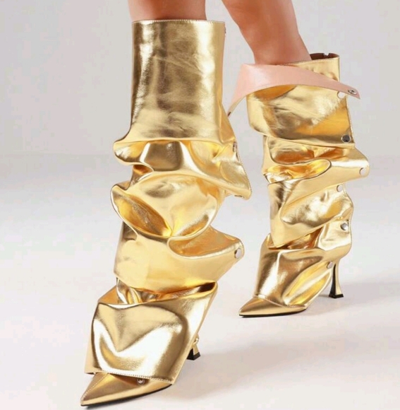 Shoes | Womens Knee High Boots Stiletto Boots Pointed Toe High Heels ...